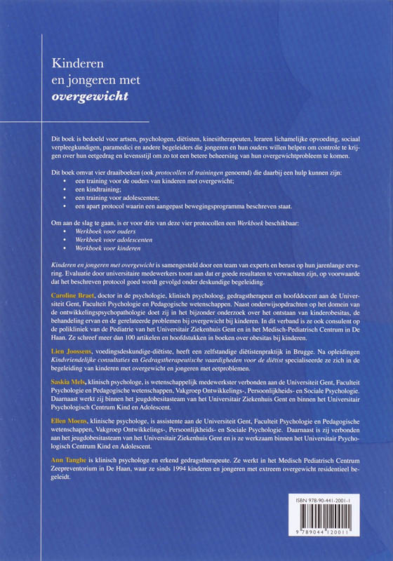 Kinderen en jongeren met overgewicht. Handleiding voor begeleiders | Tweedehands | Boekenbalie