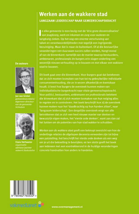 Werken aan de wakkere stad | Tweedehands | Boekenbalie