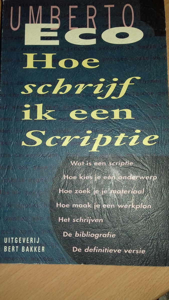 Hoe Schrijf Ik Een Scriptie | Tweedehands | BoekenBalie