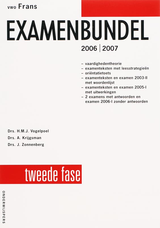 Examenbundel Frans 2007/2008 VWO | Tweedehands | BoekenBalie