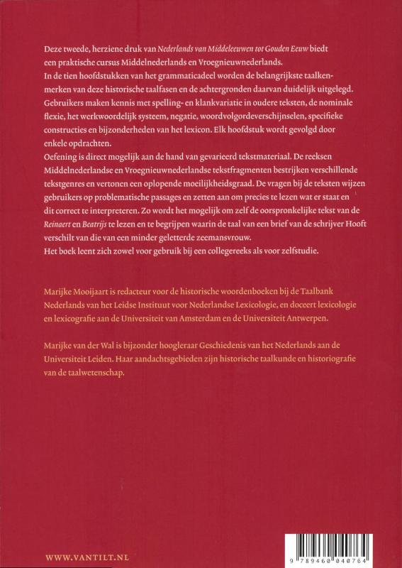 Nederlands van Middeleeuwen tot Gouden Eeuw | Tweedehands | Boekenbalie