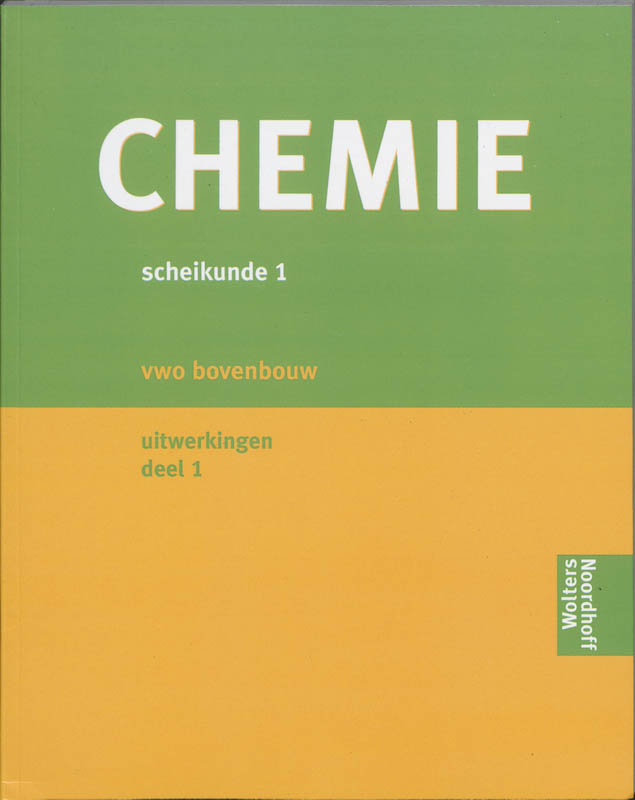 Chemie Scheikunde 1 1 vwo bovenbouw Uitwerkingenboek | Tweedehands ...