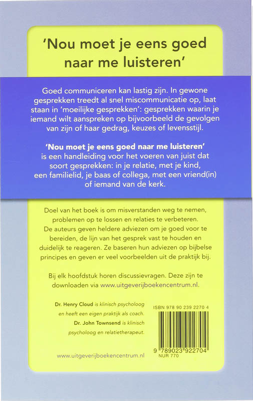 Nou Moet Je Eens Goed Naar Me Luisteren | Tweedehands | Boekenbalie